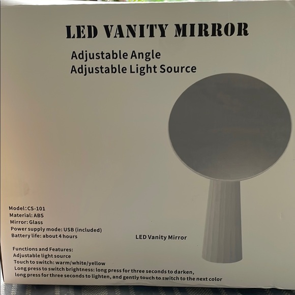 Bath | Led Vanity Mirror With Adjustable Light Source | Poshmark